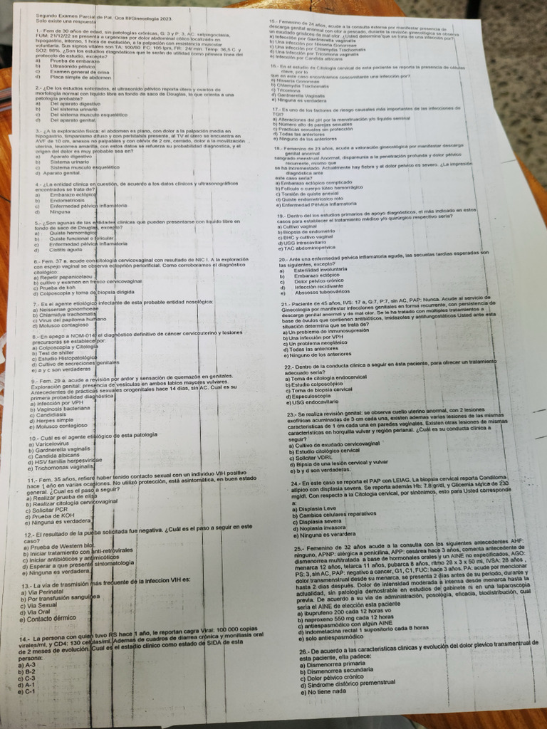 2do Depa Gine 2023 - Deleted - Account | PDF