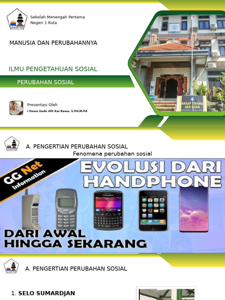 Definisi Perubahan Sosial | PDF