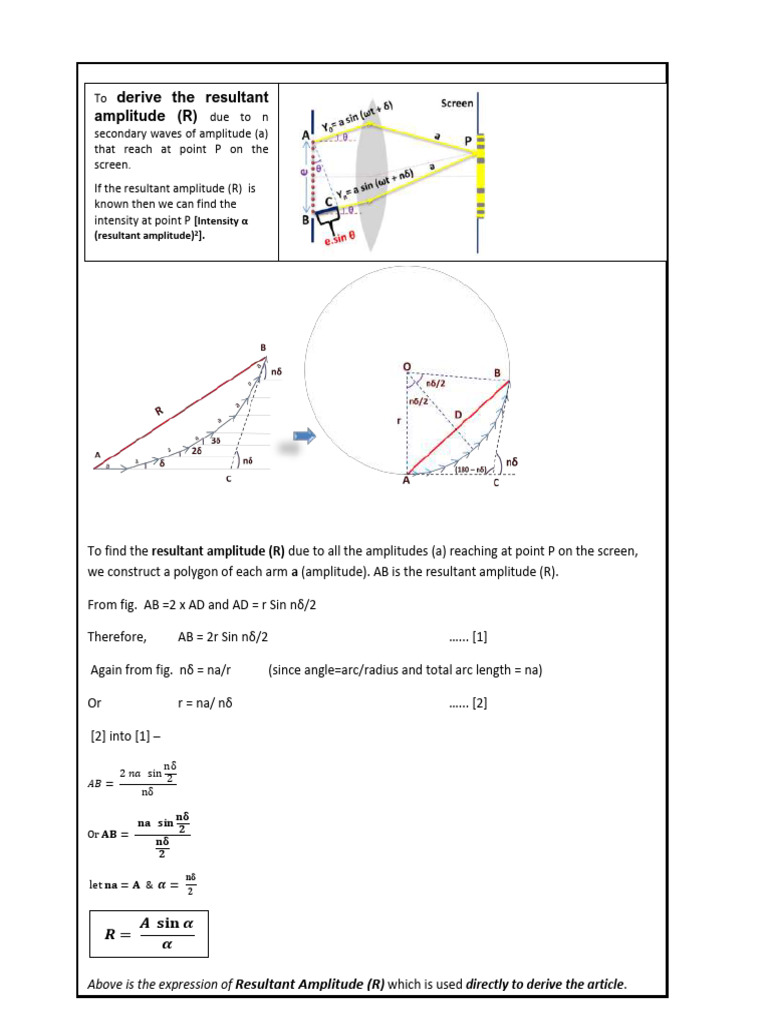 Physics- UNIT 1 - Diffraction | PDF | Angular Resolution | Diffraction