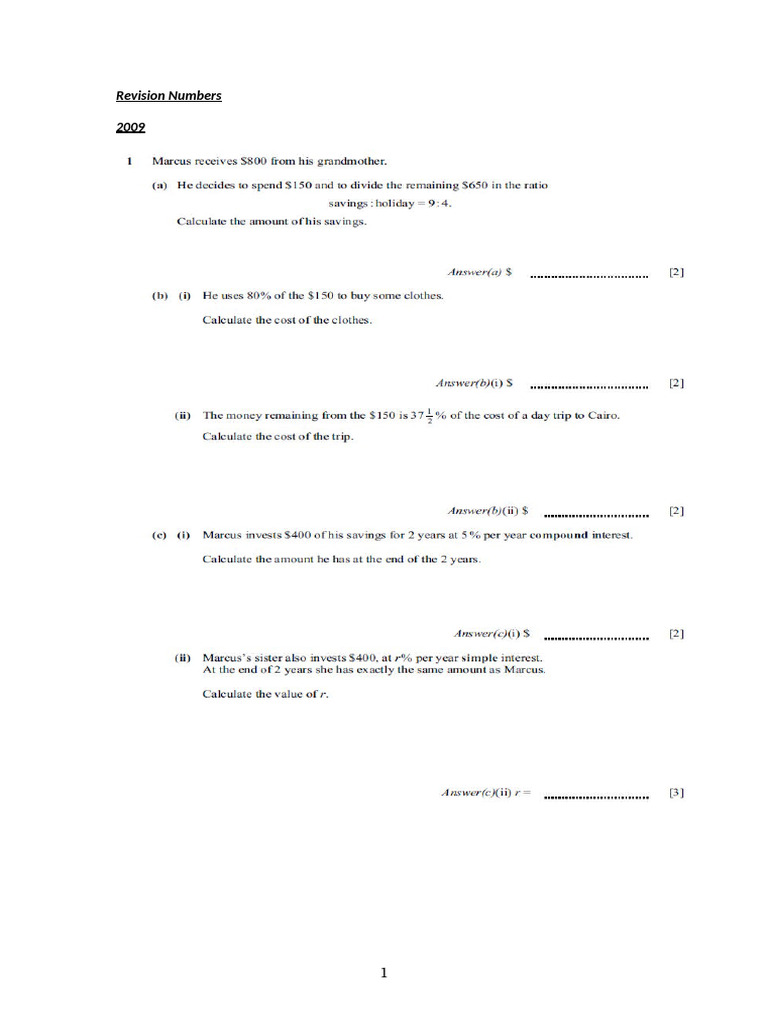 Numbers p4 0580 Maths | PDF