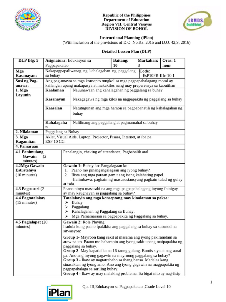 ESP 10 Modyul 10.1 | PDF