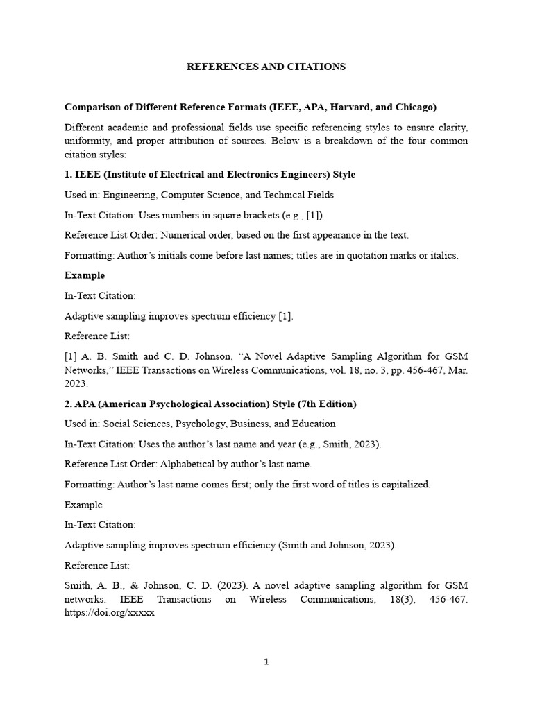Lecture 3 - References and Citations | PDF | Apa Style | Citation