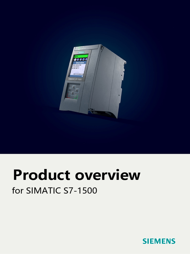 Product overview for SIMATIC S7-1500 | PDF | Central Processing Unit ...