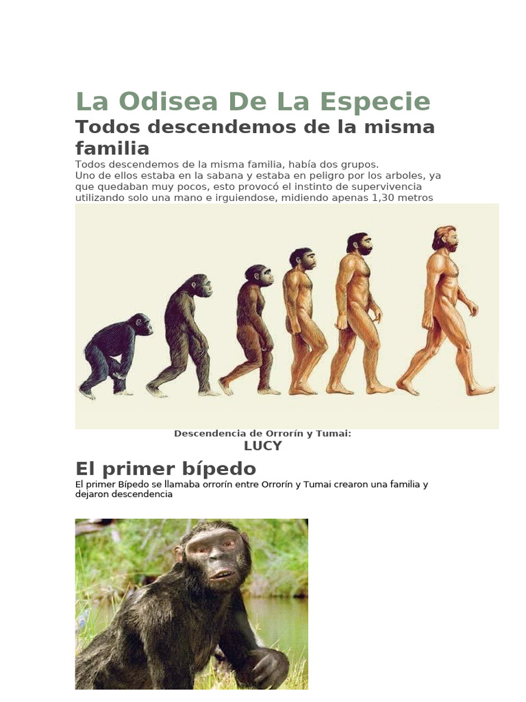 ENTENDIMIENTO ODISEA DE LA ESPECIE | PDF | Homo | neanderthal