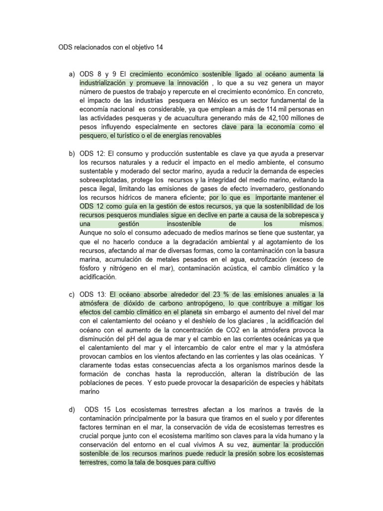 Ods PDF | PDF | Mar | Sustentabilidad