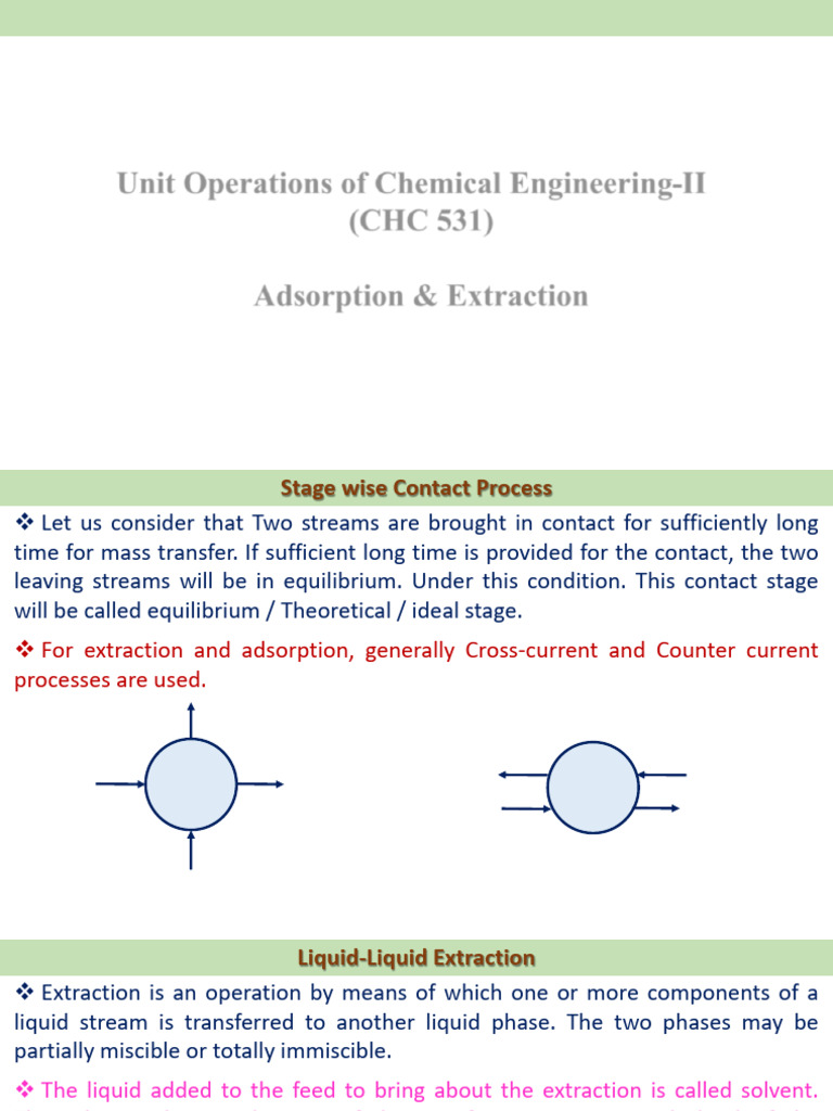 UOCE-Adsorption and Extraction | PDF | Adsorption | Physical Sciences