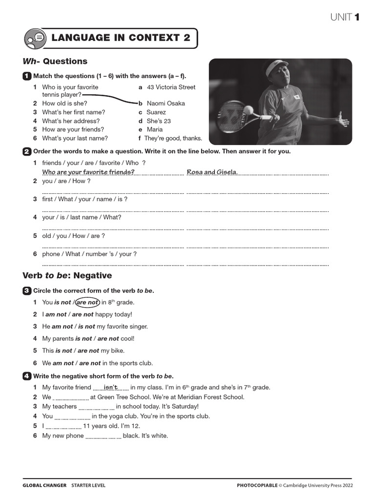 GLCH L0 U1 Grammar 2 | PDF