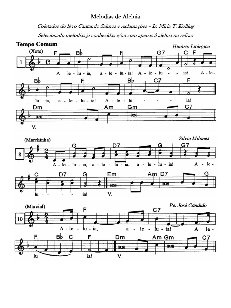 Melodias de Aleluia | PDF