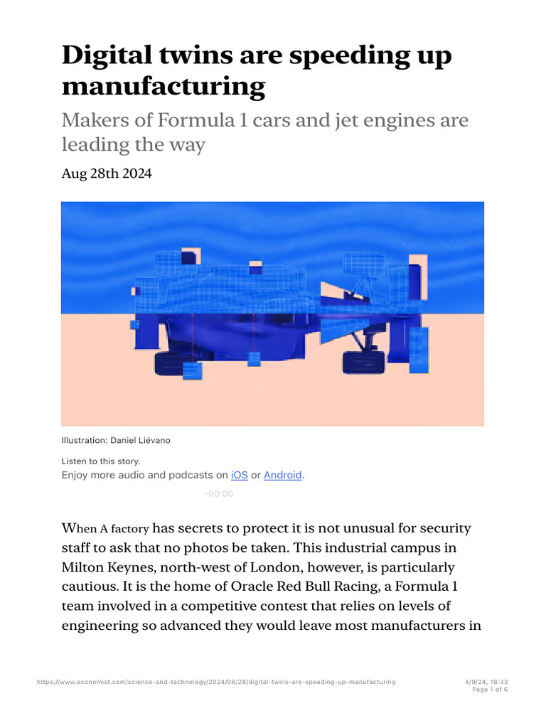 Digital-twins-are-speeding-up-manufacturing | PDF | Formula One ...
