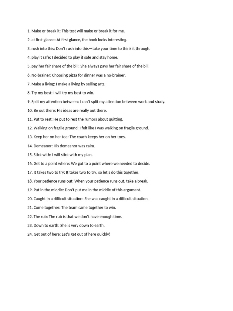 Phrases | PDF