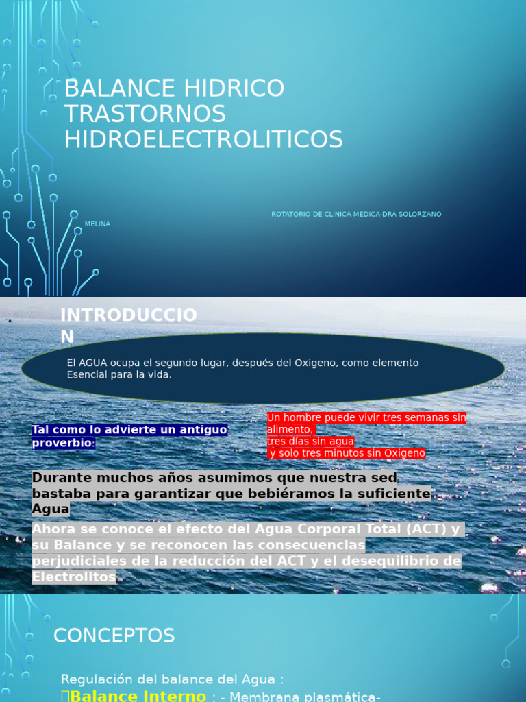 Medio Interno y Trastornos Hidroelectroliticos | PDF | Potasio | Química