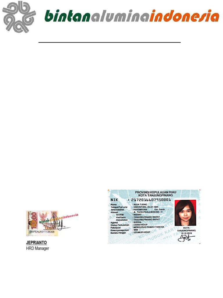 Surat Penunjukan Tki Pendamping | PDF