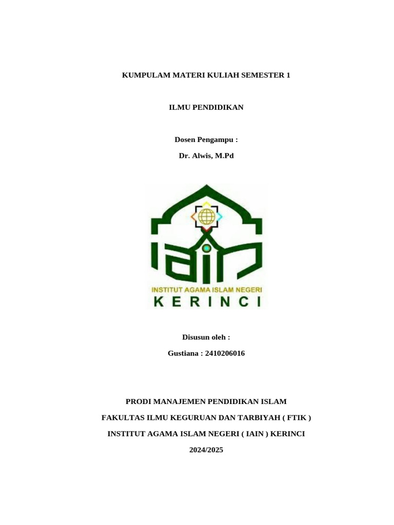 Ilmu Pendidikan | PDF