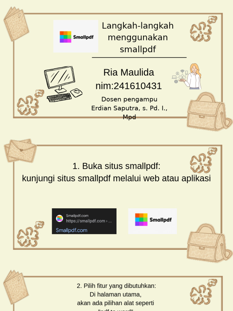 Langkah-Langkah Menggunakan Smallpdf | PDF