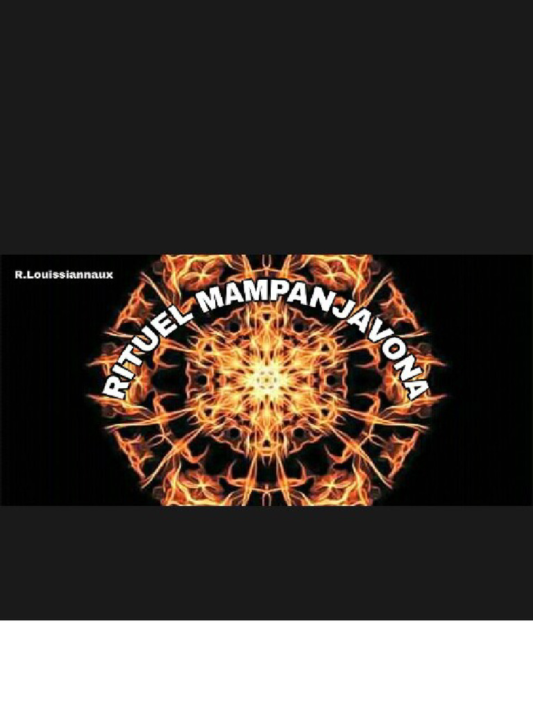 Rituel Mampanjavona | PDF