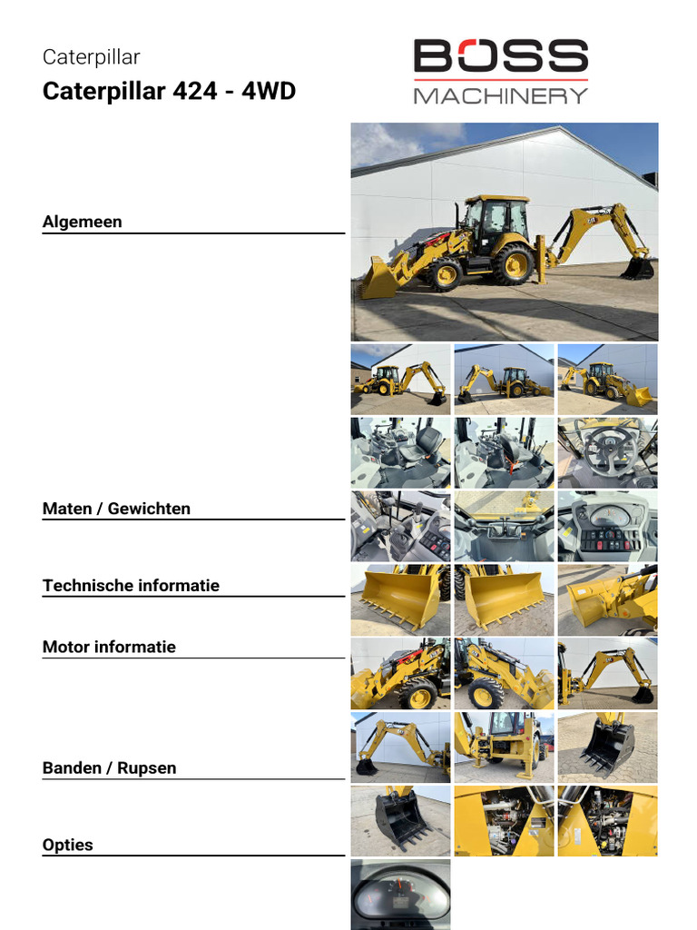 Caterpillar 424 - 4WD Usado 2025 | PDF