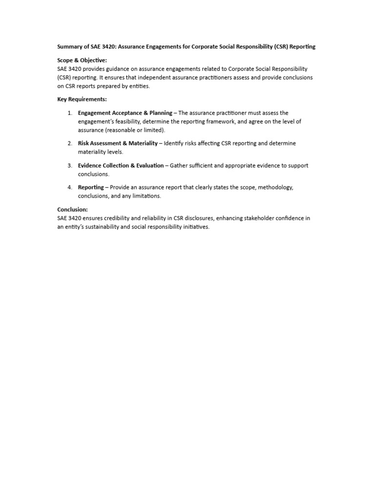 SAE summary 3420 | PDF