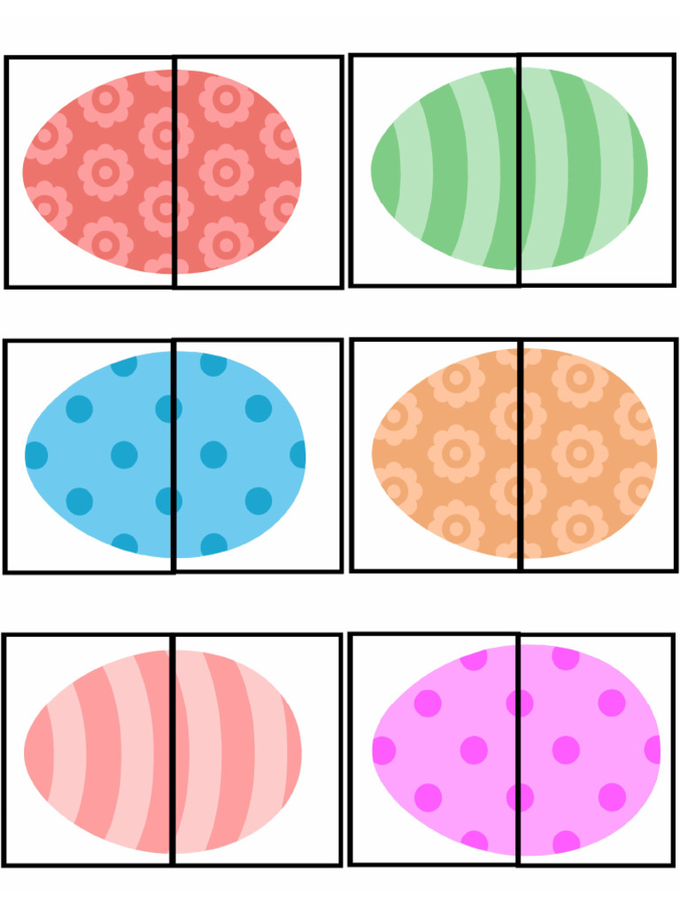 Eggs - matching/memory/go fish | PDF