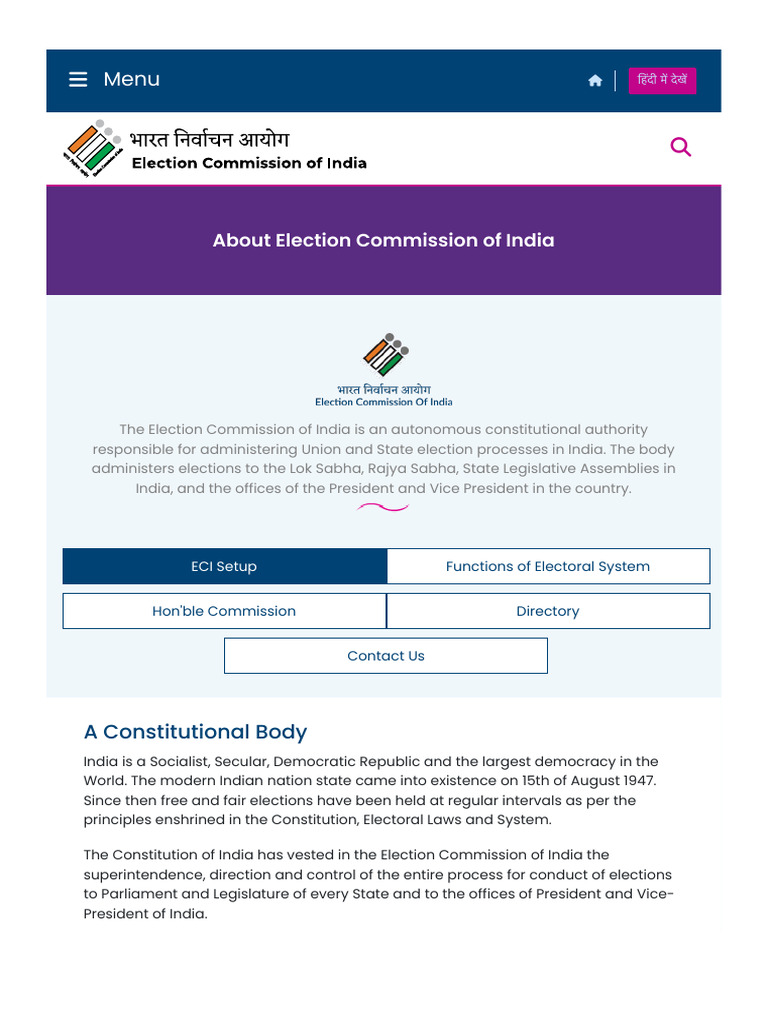 Election Commission | PDF | Elections | Absentee Ballot