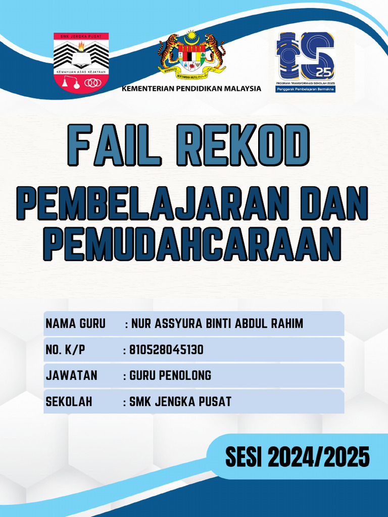 Assyura Fail Rekod Mengajar Sesi Akademik 2024-2025 | PDF
