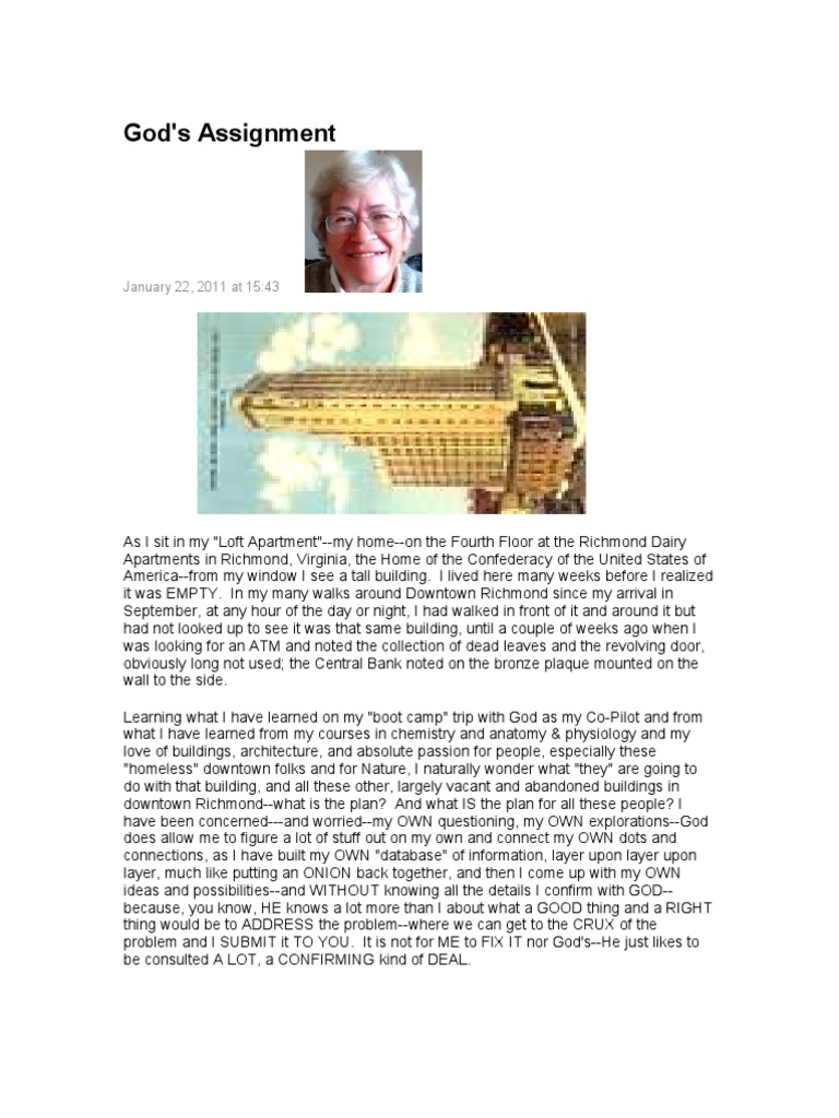 God's Assignment | PDF | Conscience | God