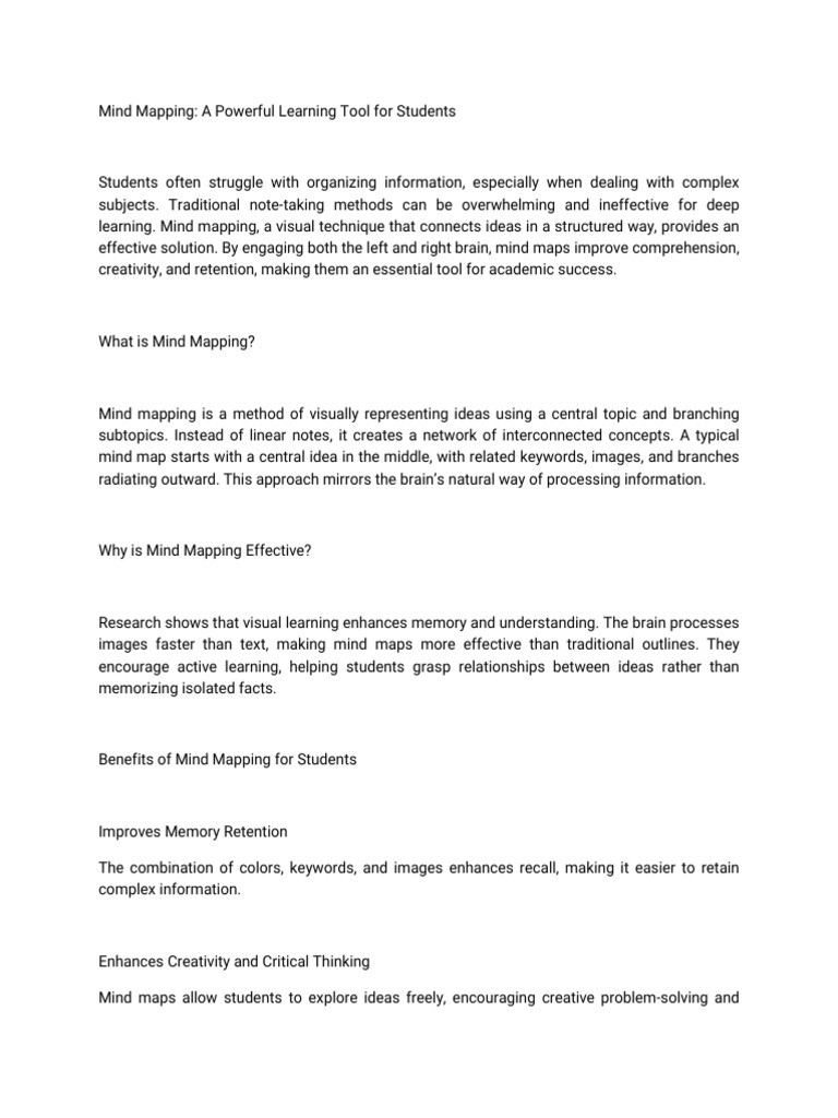 Mind Mapping | PDF
