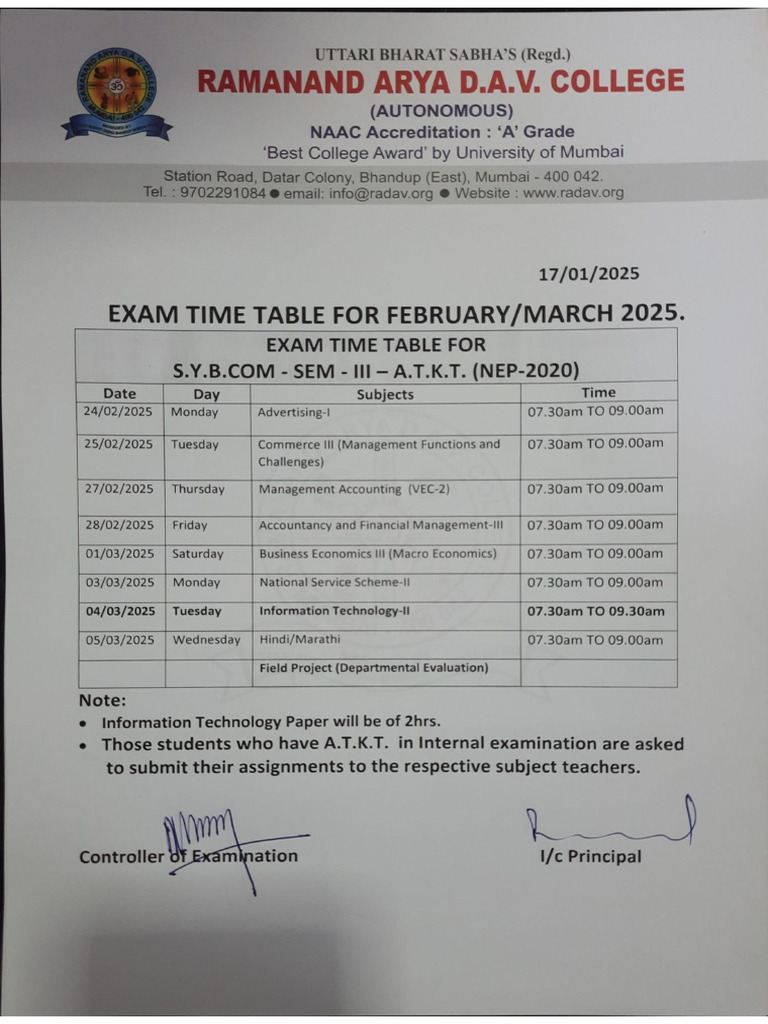 Sybcom Nep 2020 Atkt Sem Iii | PDF