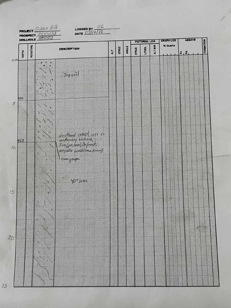GH0003 - Quick LOG | PDF