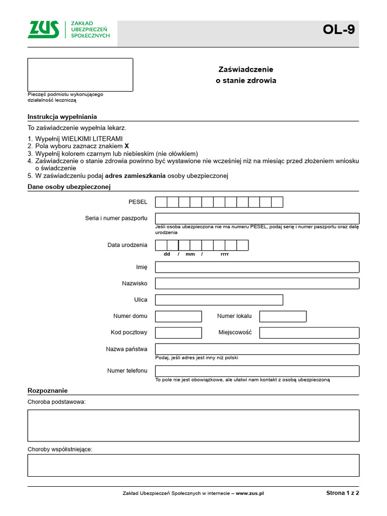 OL-9 Do Wydruku | PDF