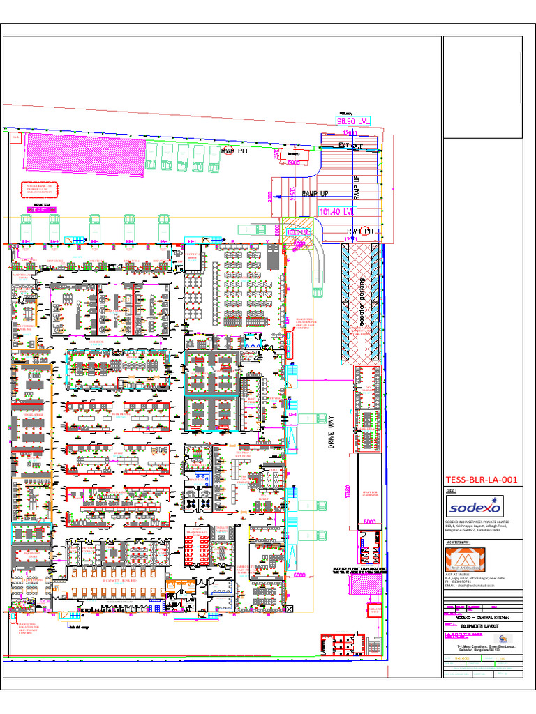 Sodexo - Central Kitchen Layout - R11-EQUIPMENTS LAYOUT | PDF | Kitchen ...