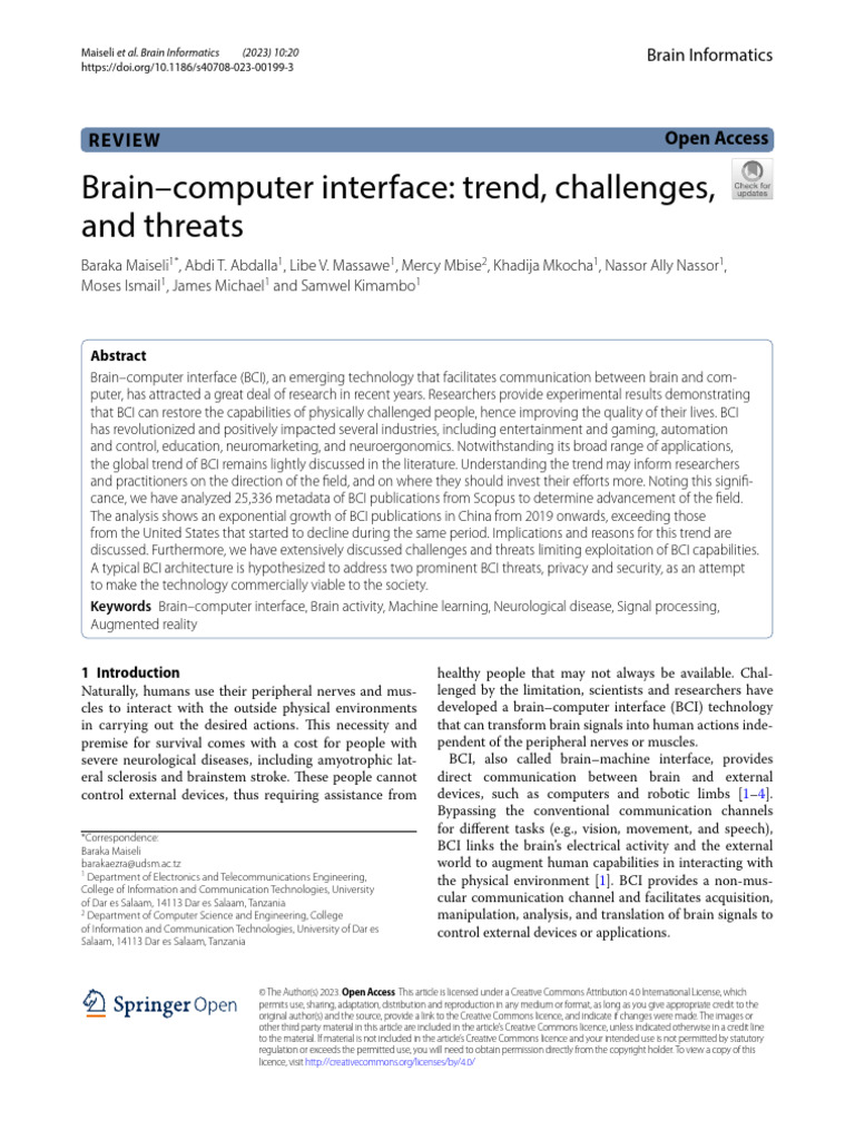 Brain Computer Interface Trend Challenge | PDF | Brain | Electrophysiology