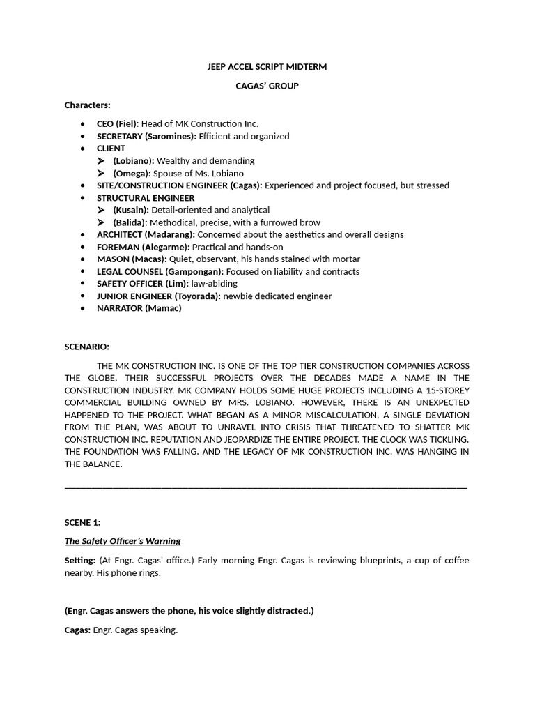 Jeep Accel Script Midterm (1) | PDF | Fracture