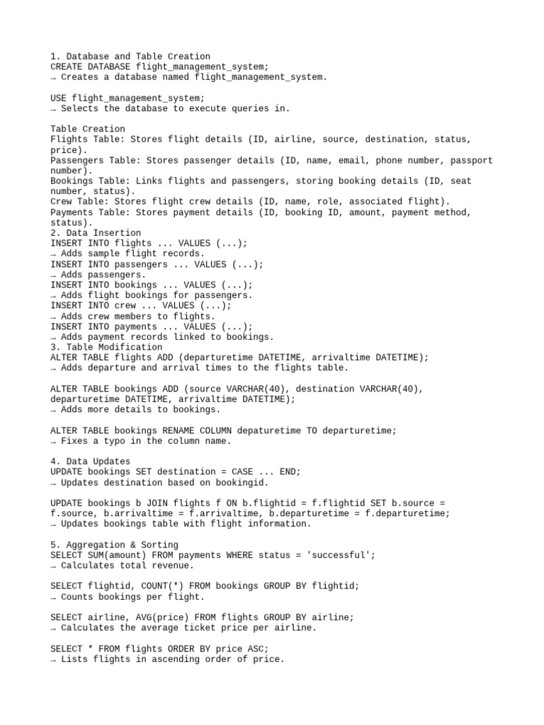 Database and Table Creation | PDF | Databases | Computer Data