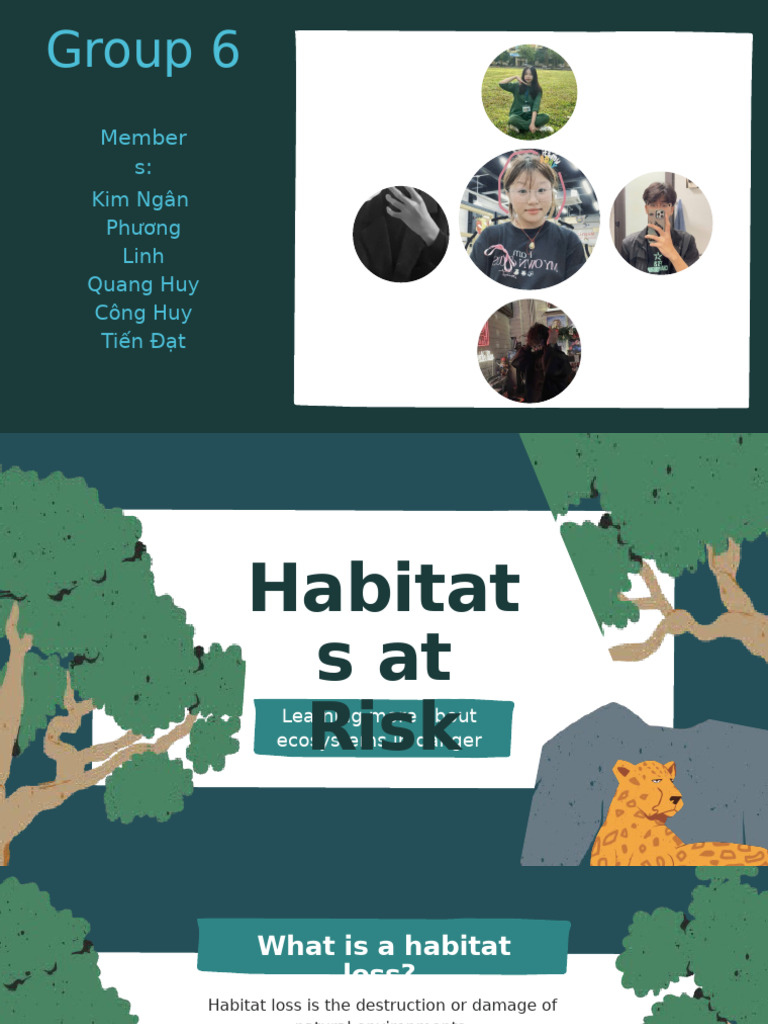 Ecosystems and Habitats at Risk Science Presentation in Dark Green ...