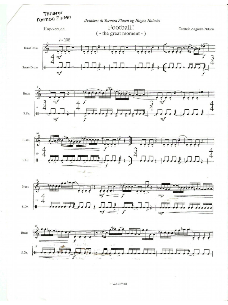 Snare Drum and Euph Duet | PDF