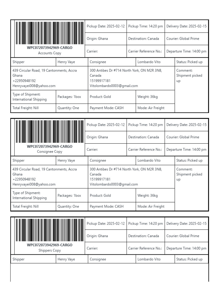 Global Prime Logistics - WordPress | PDF | Cargo | Freight Transport