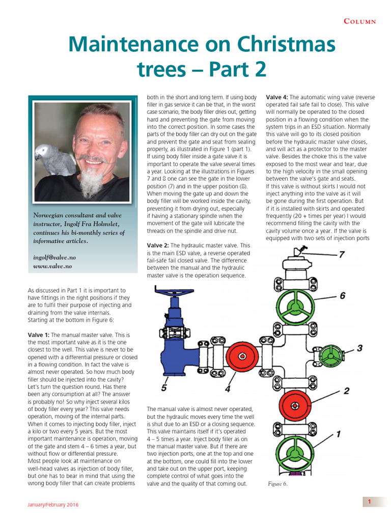 Maintenance of Christmas Trees | PDF | Valve | Chemical Engineering
