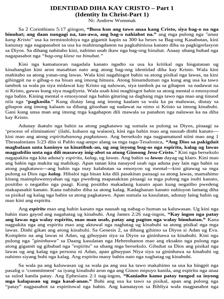 LEVEL 1 LESSON 9 Bisaya | PDF