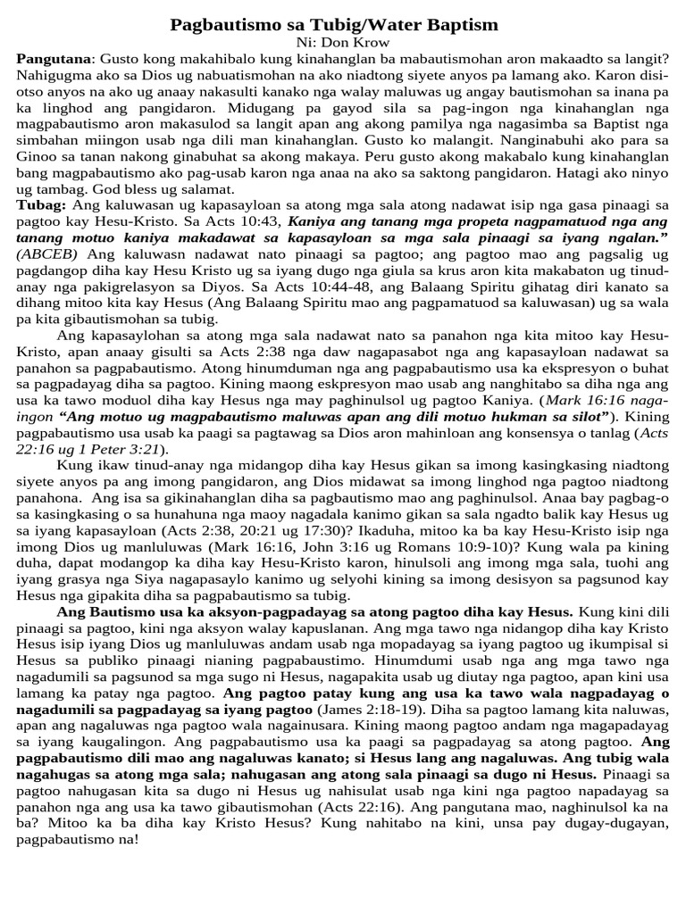 LEVEL 1 LESSON 8 Bisaya | PDF