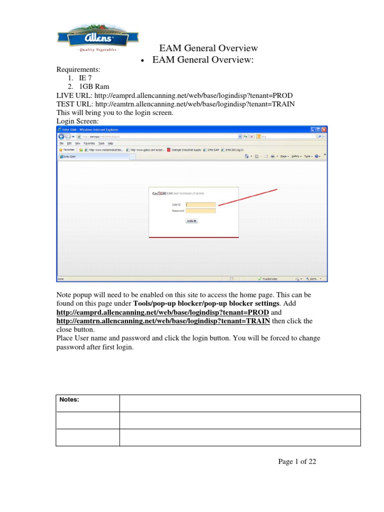 0001 EAM General Overview | PDF | Icon (Computing) | Password