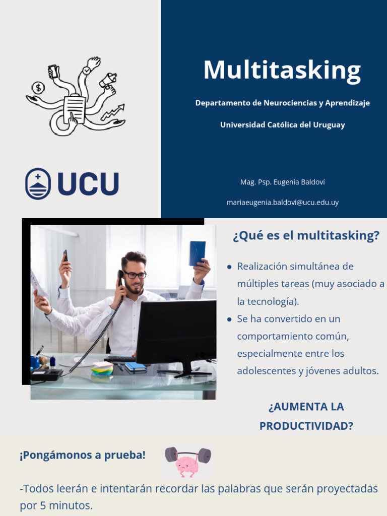 Multitasking | PDF | Atención | Ciencia cognitiva