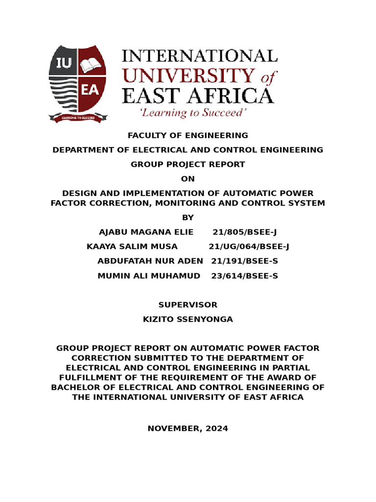 Design and Implementation of an Automatic Power Factor Monitoring and ...