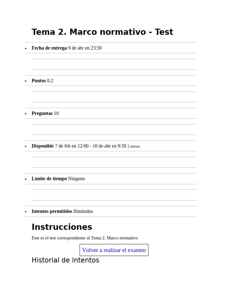 Test sobre Marco Normativo Laboral | PDF | Amianto | La seguridad