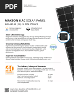 Sunpower Residential Ac Module: Sunpower E-Series: E20-327 - E19-320 ...