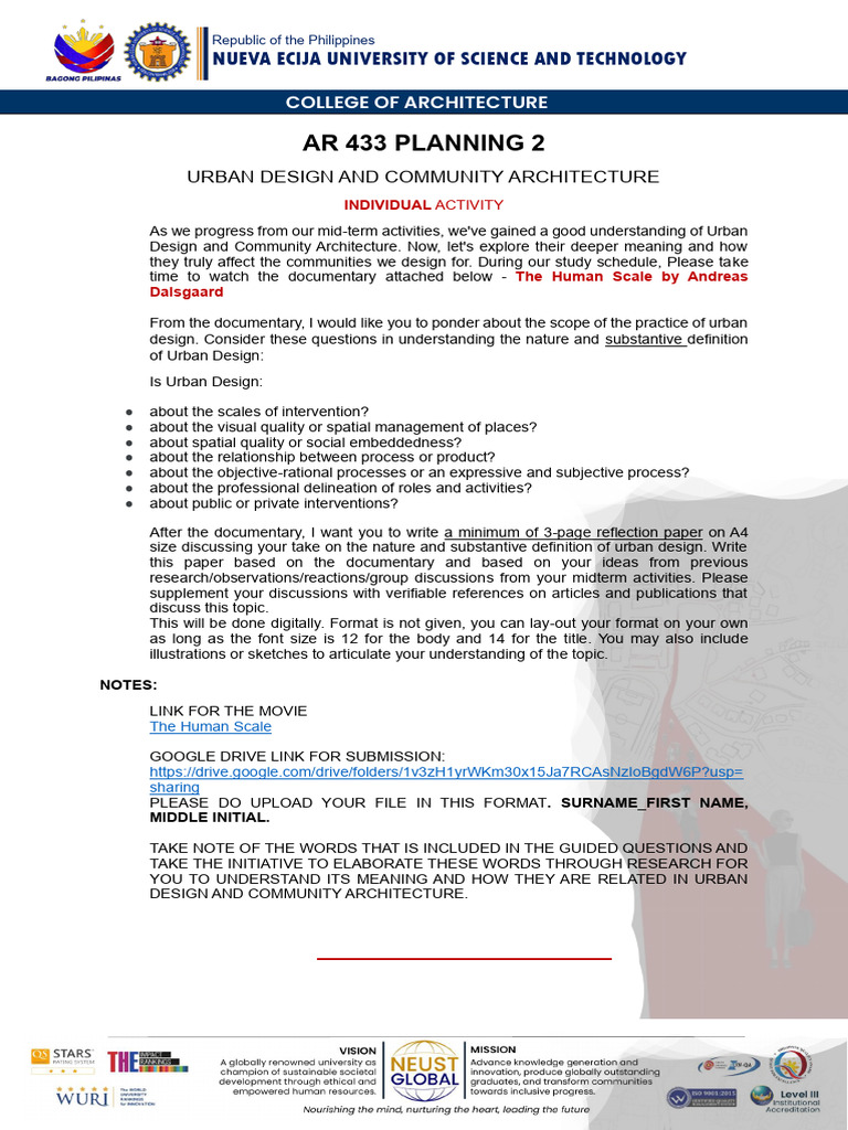 Planning 2 The Human Scale | PDF