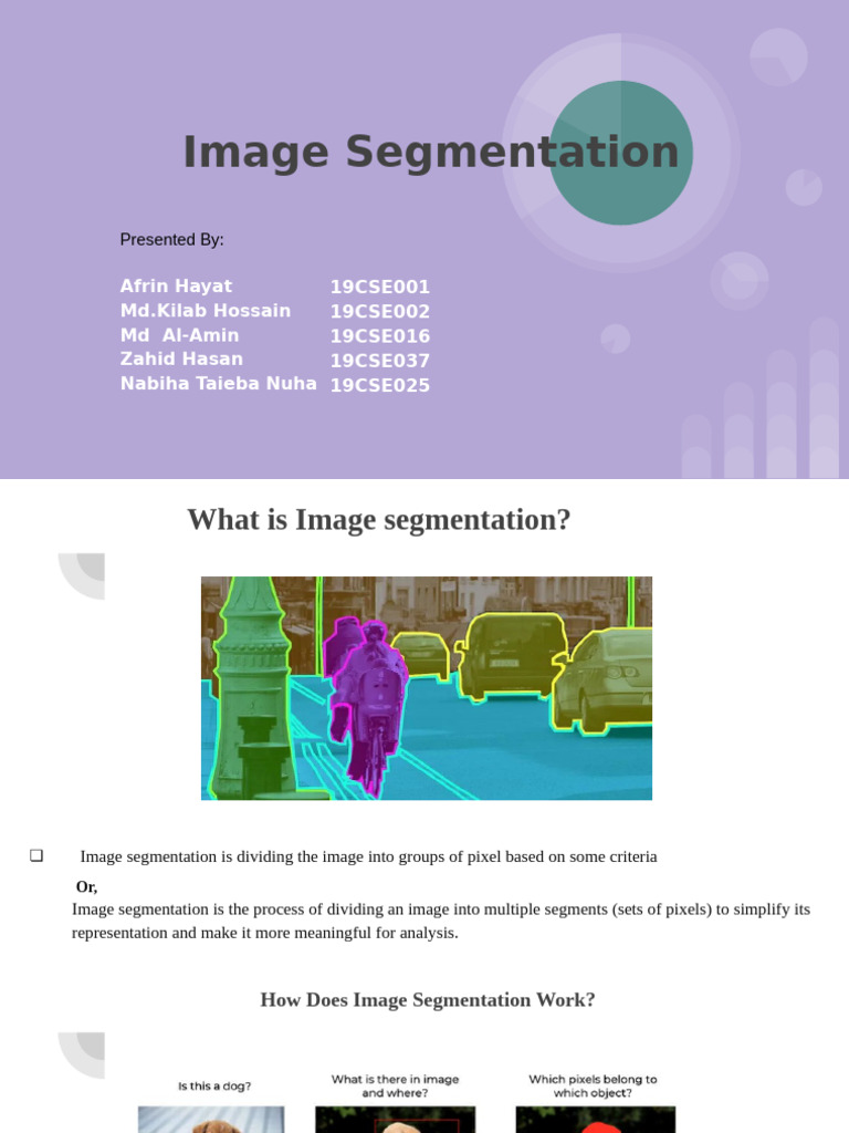 Group-5 (Image Segmentation) - PPT | PDF | Image Segmentation | Cluster Analysis