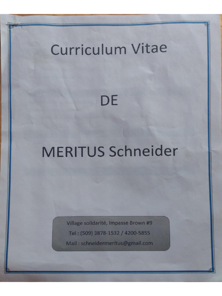 Mon Cv | PDF