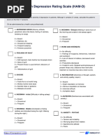 Hamilton Anxiety Rating Scale (HAM-A) | PDF | Anxiety | Pain