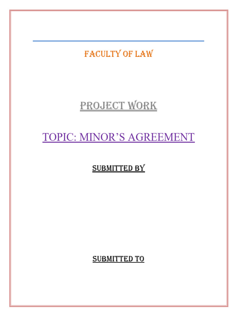 Contract Project Work | PDF | Consideration | Loans