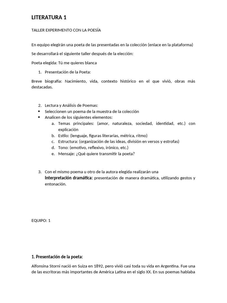 Taller Experimento Con La Poesía | PDF | Poesía | Escritura